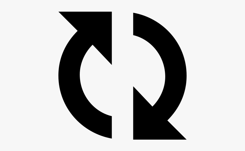 Refresh Icon From Genericons Neue, Showing Two Arrows - Graphics, HD ...