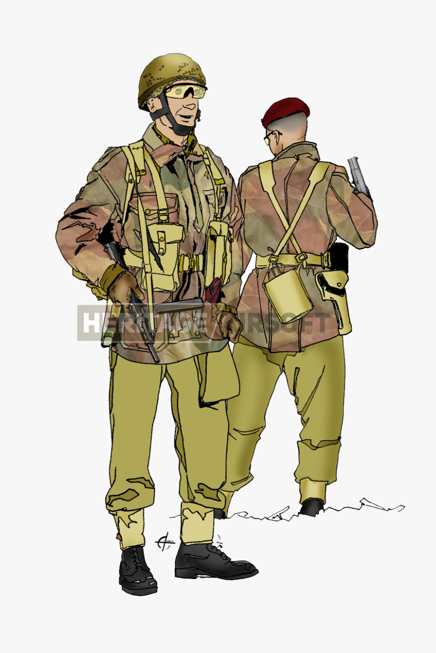 Loadout British Paratrooper Wwii - Ww2 British Airborne Helmet, HD Png ...