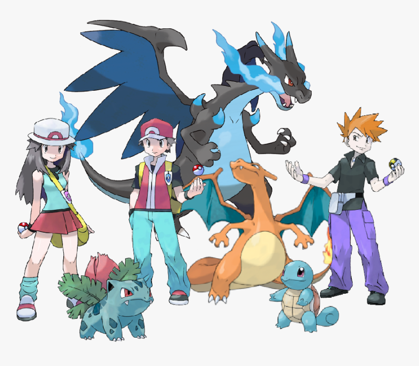 Pokemon Trainers Red Blue Green, HD Png Download , Transparent Png ...
