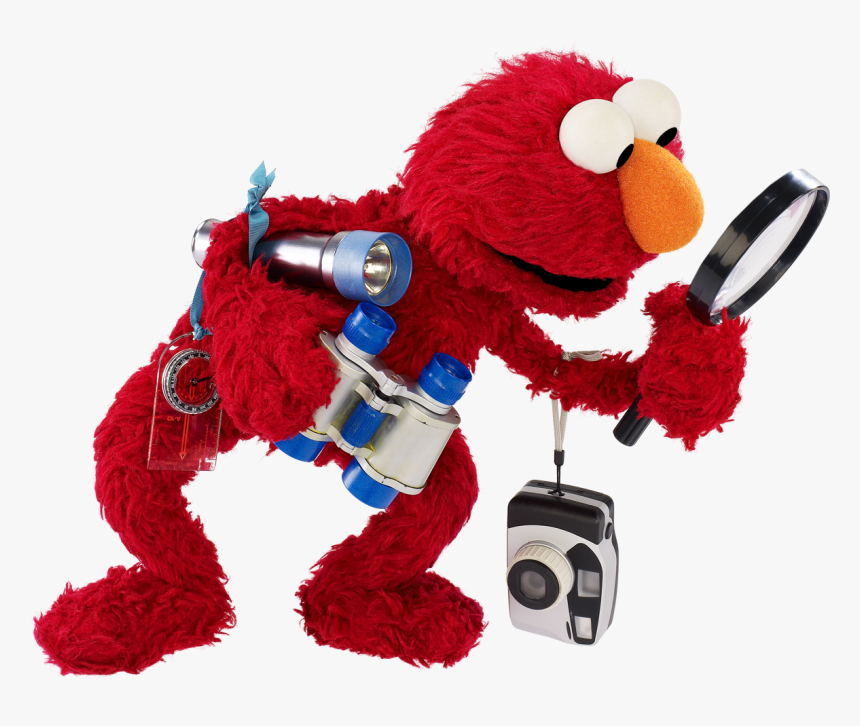Elmo Investigating Sesame Workshop - Elmo Transparent Background, HD ...