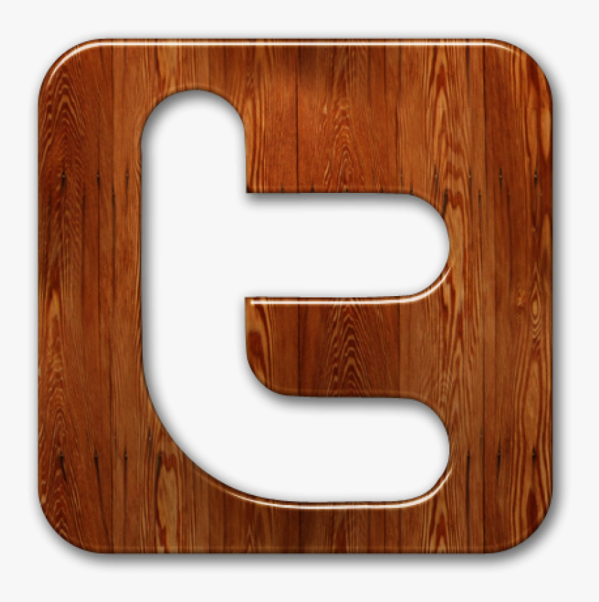 Logo De Twitter En Madera , Png Download - Twitter Logo Wood ...