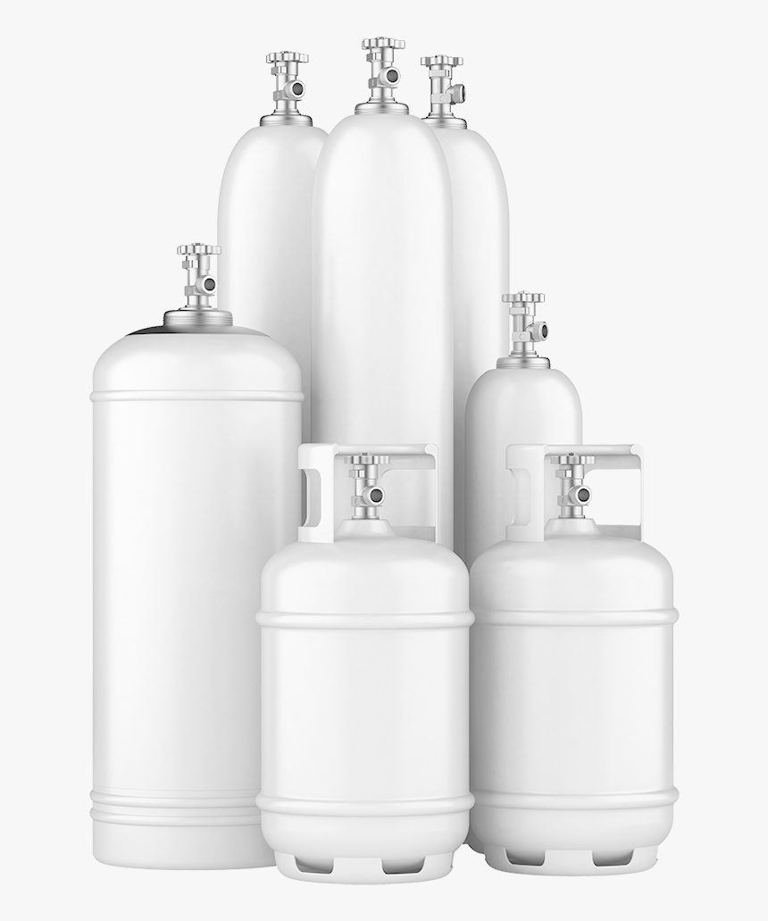 Gas Cylinders On White Background, HD Png Download , Transparent Png ...