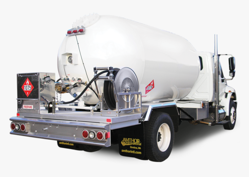 Propane-bobtail - Trailer Truck, HD Png Download , Transparent Png ...