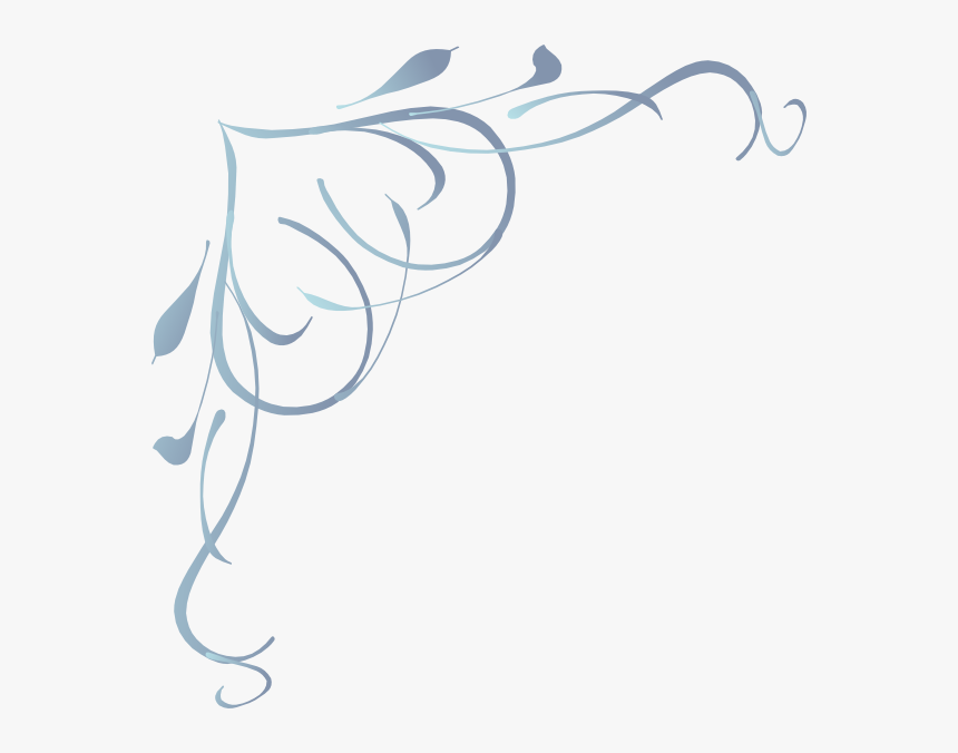 Blue Corner Border Designs