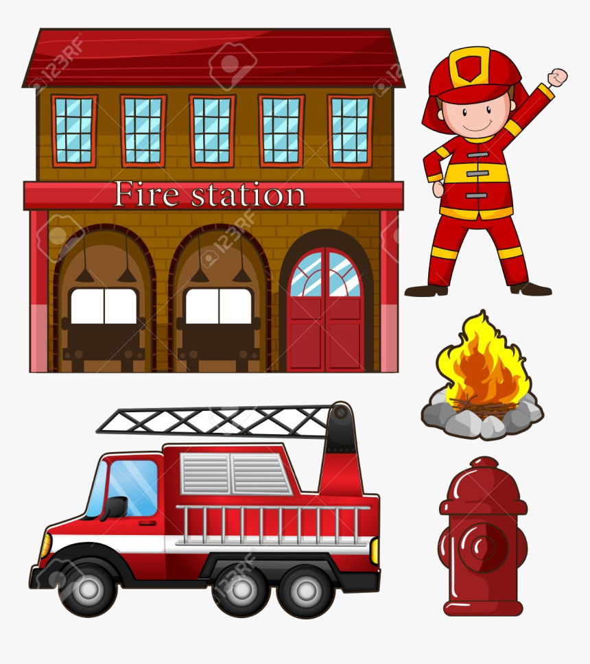 Clipart Fire Station