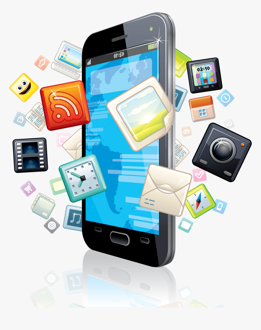Smartphones 2013 Png Download - Cell Phone Apps Png, Transparent Png ...
