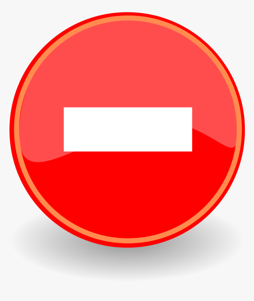 Subtraction Sign Cartoon Clipart