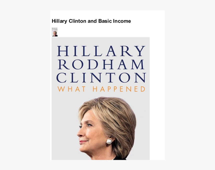 Hillary Clinton What Happened Book Cover, HD Png Download , Transparent ...