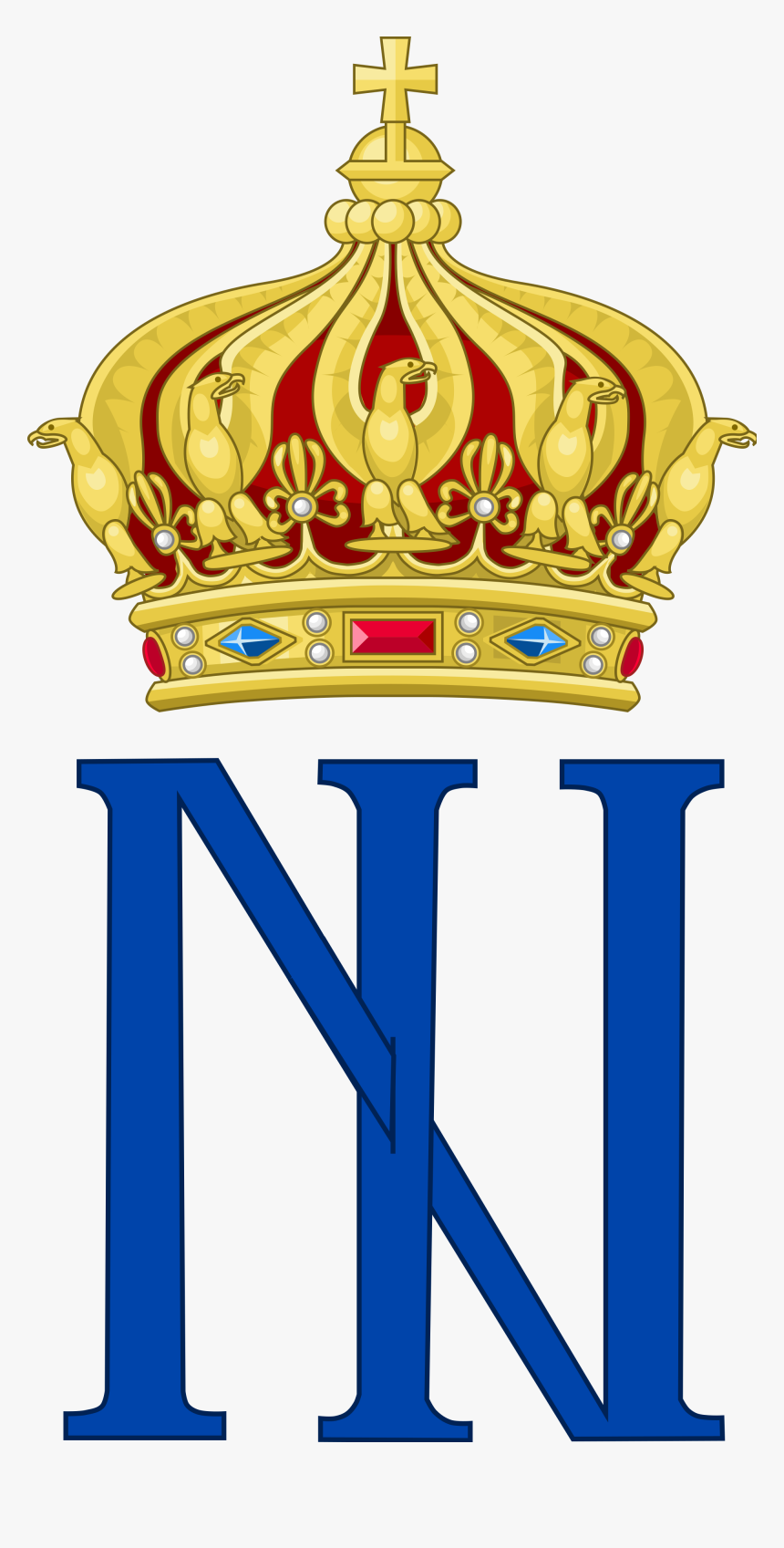 File Imperial Monogram Of - Crown Of Napoleon Iii, HD Png Download ...