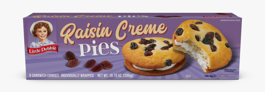 Little Debbie Raisin Creme Pies, HD Png Download , Transparent Png ...