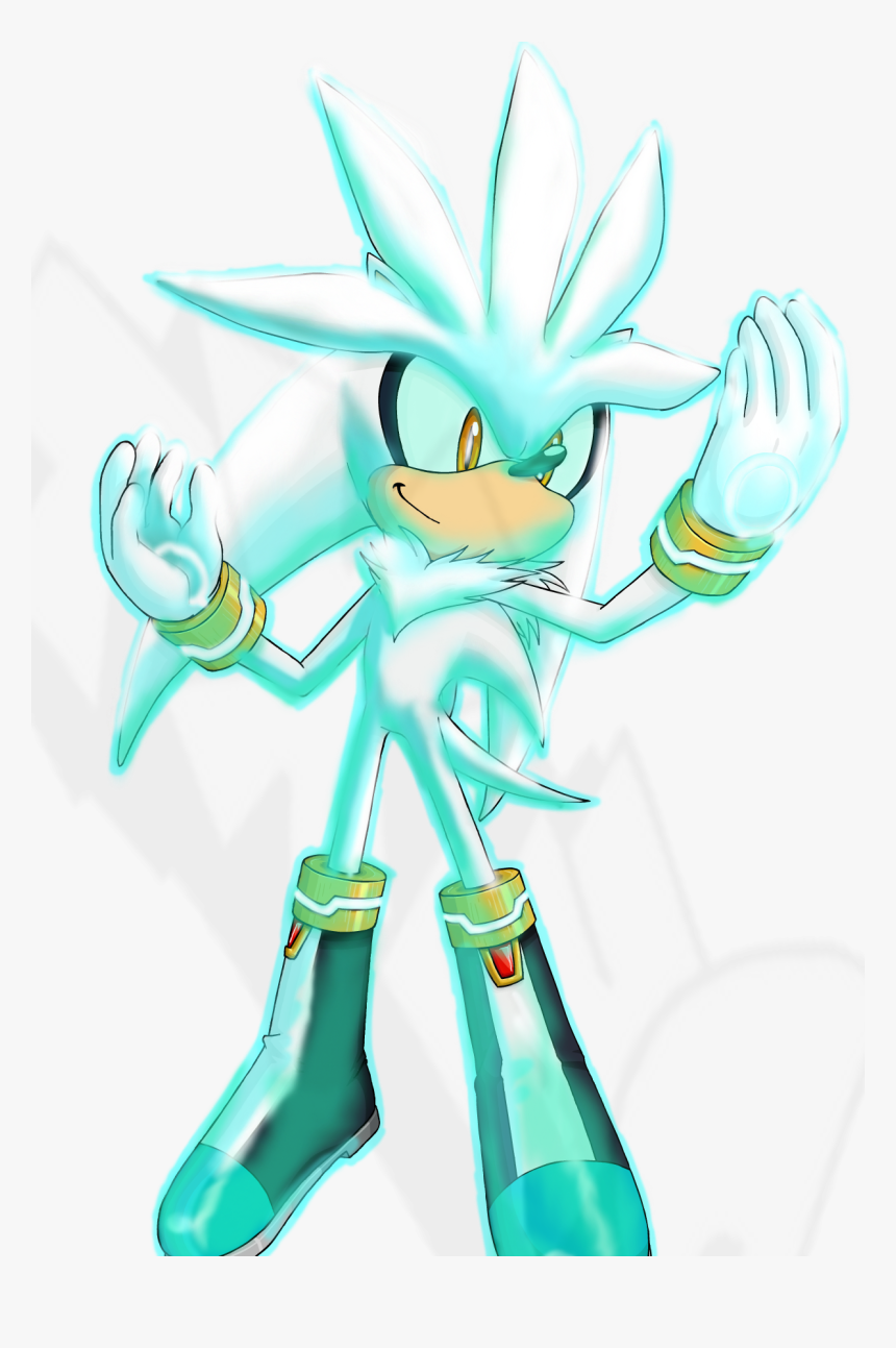 Silver The Hedgehog Fan Art, HD Png Download , Transparent Png Image ...