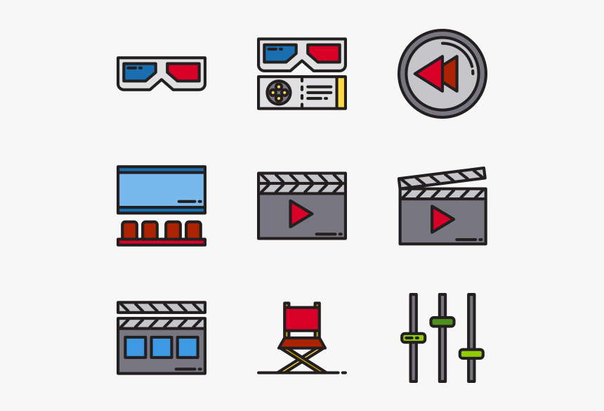 Movie Film - Movie Vector Icons Cinema Icon Png, Transparent Png ...
