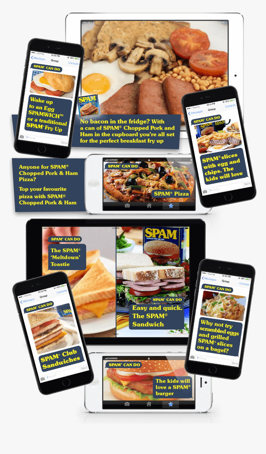 Make The Most Of Spam® Chopped Pork And Ham , Png Download ...
