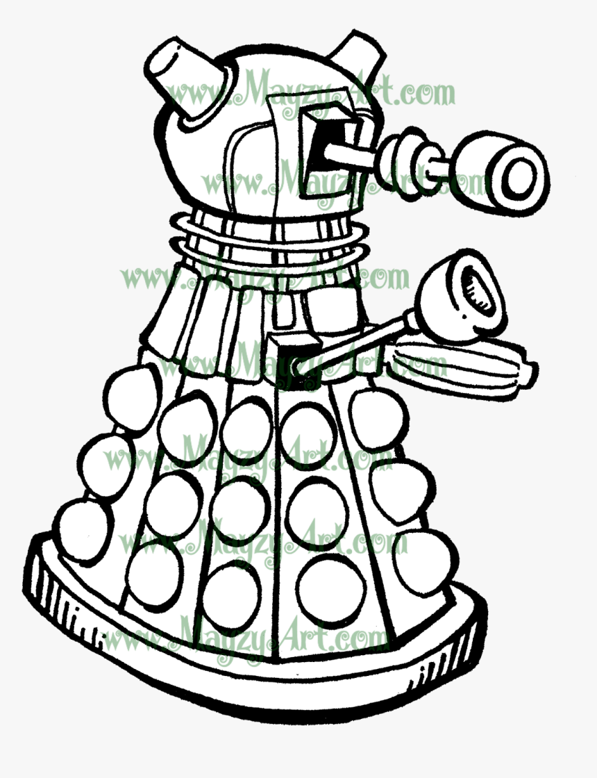 Transparent Dalek Clipart - Cartoon, HD Png Download , Transparent Png ...