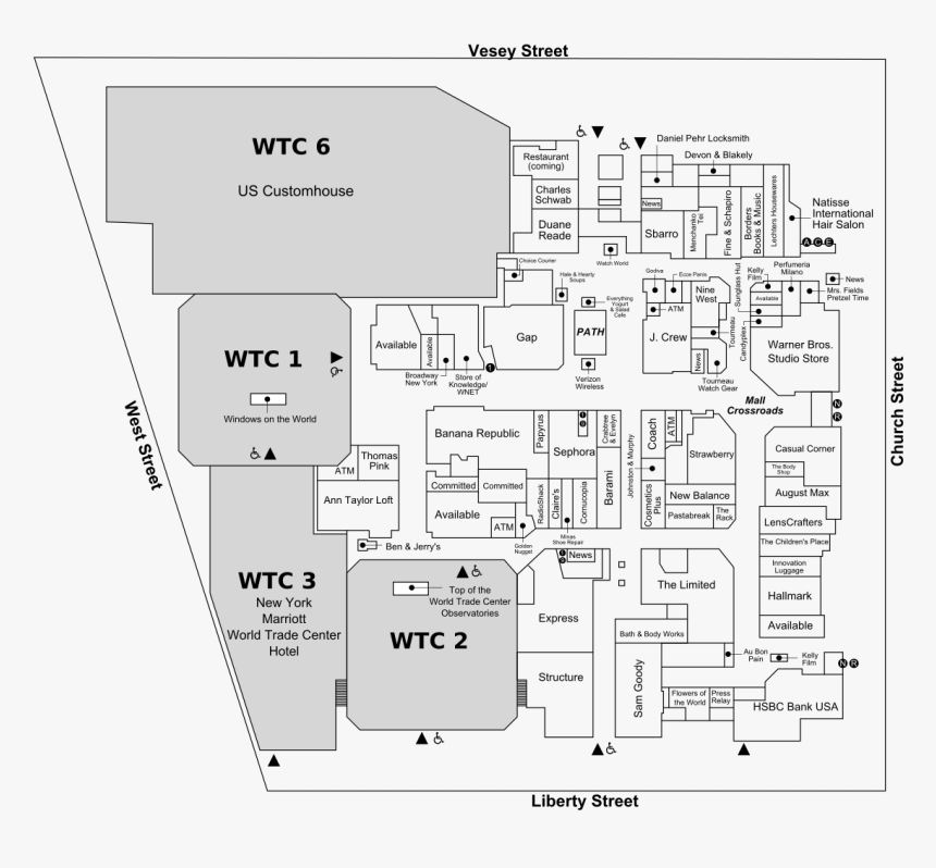 Westfield World Trade Center Plan, HD Png Download , Transparent Png ...