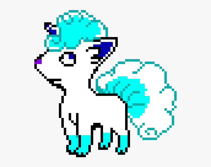 Vulpix Alola Pixel Art, HD Png Download , Transparent Png Image - PNGitem