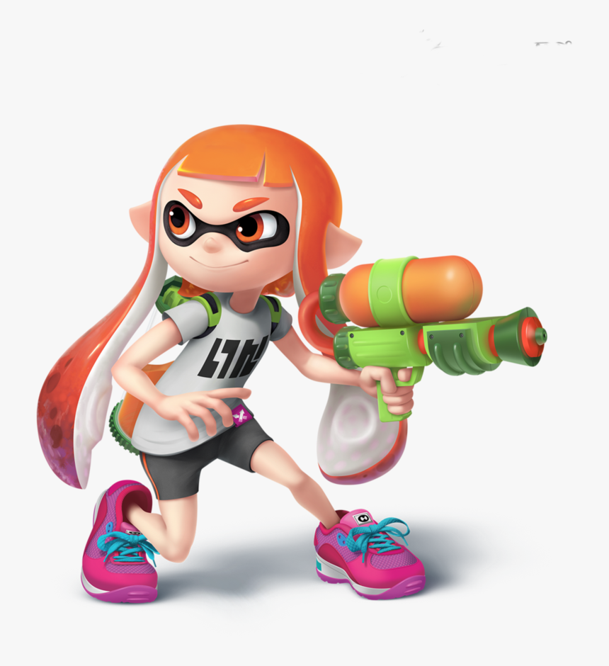 Inkling Girl Png - Inkling Super Smash Bros Ultimate, Transparent Png ...