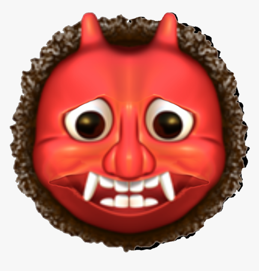 #emoji #oni #devil #demon #iosemoji #vampire #mask - Japanese Ogre ...