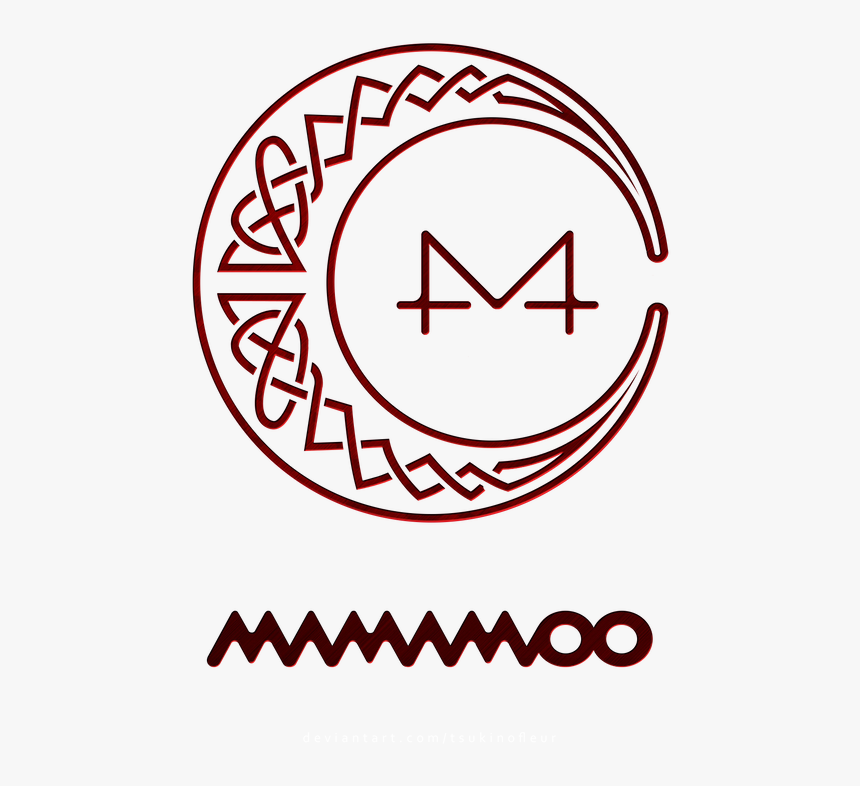 Transparent Moon - Mamamoo Red Moon Logo, HD Png Download , Transparent Png Image - PNGitem