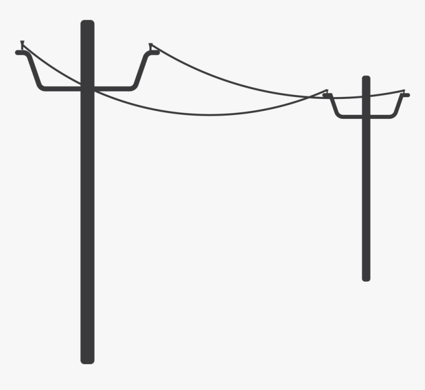 Transparent Swirly Lines Png - Power Lines Clipart, Png Download ...