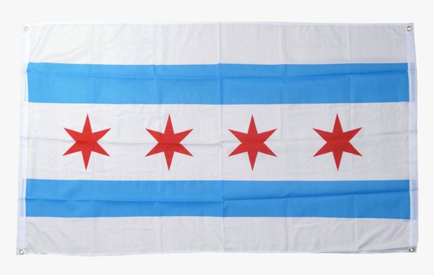 Usa City Of Chicago Flag For Balcony - Flag, HD Png Download ...