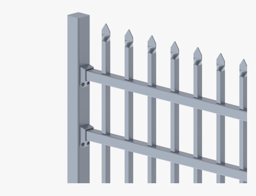 Aluminium Security Fencing - Picket Fence, HD Png Download ...