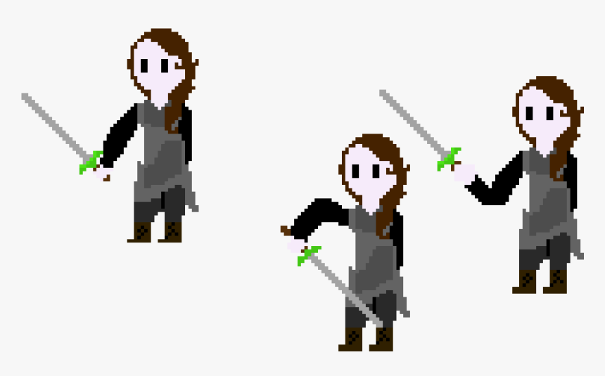 Sword Stance Pixel Art , Png Download - Block Animation Pixel Art ...