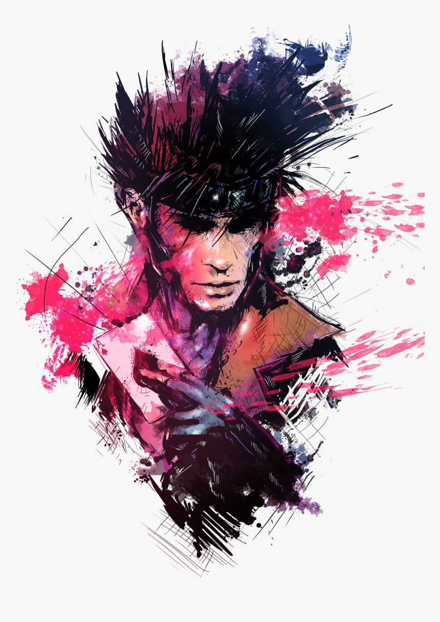 Gambit Png Download Image - X Men Gambit Art, Transparent Png ...