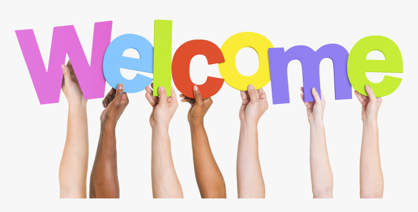You Can Be Sure Of A Hearty Welcome - Welcome Hands With Letters, HD ...