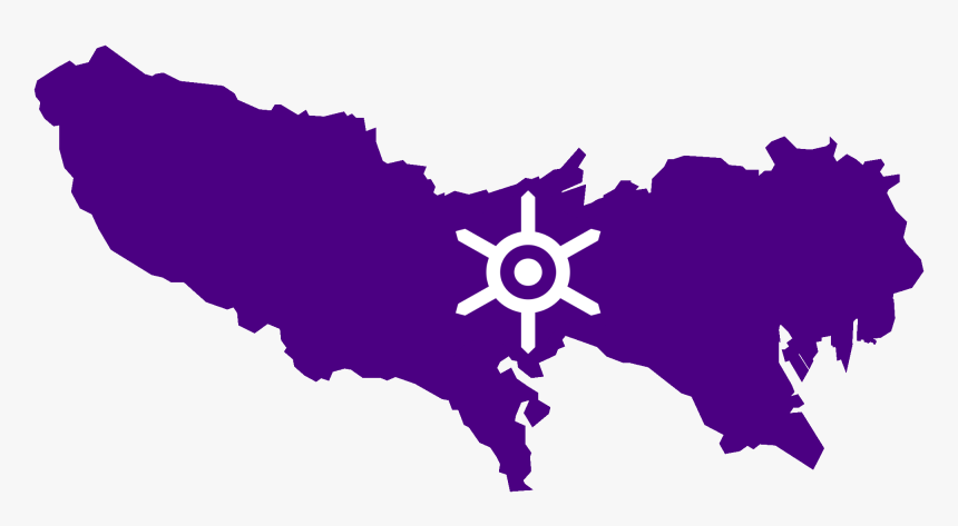 Flag Map Of Tokyo Prefecture - Map Of Tokyo Prefecture, HD Png Download ...
