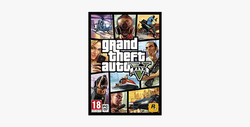 Grand Theft Auto V Image - Gta V Dvd Pc Game, HD Png Download ...