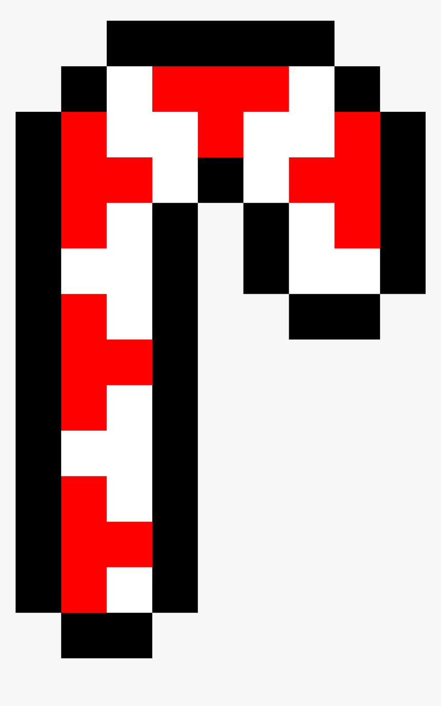 Minecraft Pixel Art Candy Cane