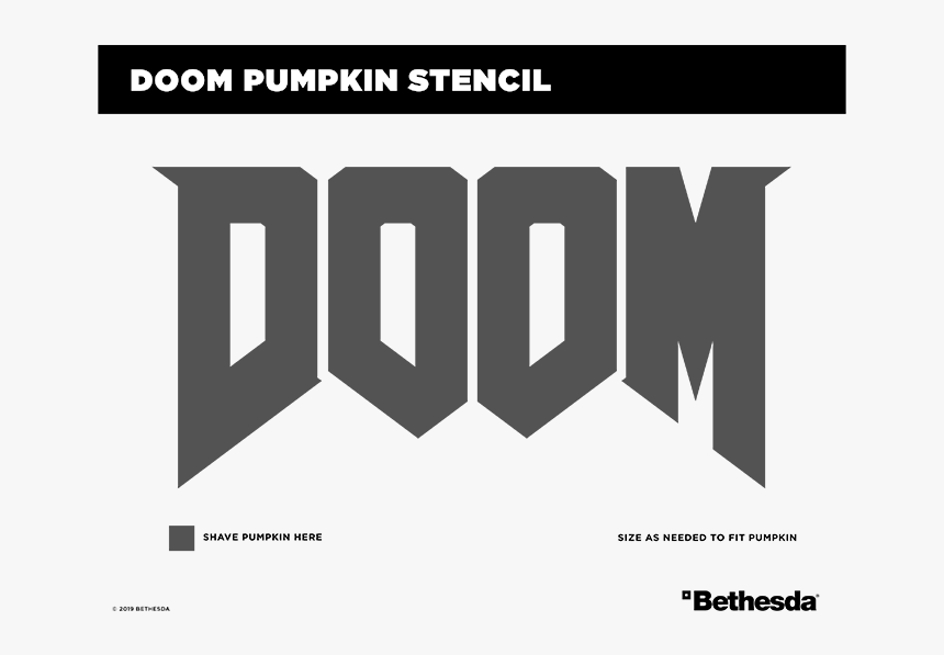 Doom Carving Stencil In-body - Doom 2016 Floppy Disk, HD Png Download ...