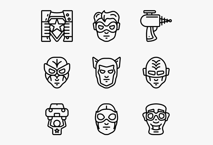 Super Heroes - Stock Vector Icon, HD Png Download , Transparent Png ...