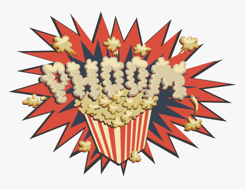 Transparent Clipart Of Popcorn - Popcorn Explosion Clipart, HD Png ...