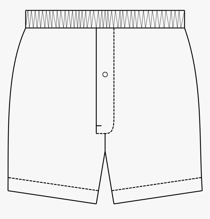 Outline Of Boxer Shorts, HD Png Download , Transparent Png Image - PNGitem