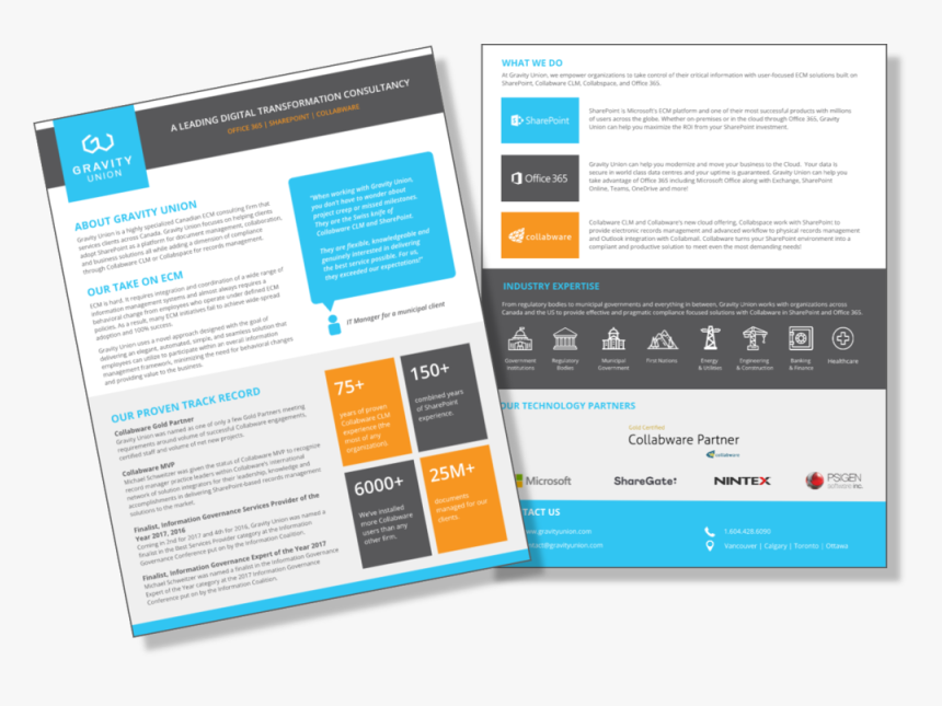 Gravity Union Collabware Implementation Partner Fact, HD Png Download , Transparent Png Image ...