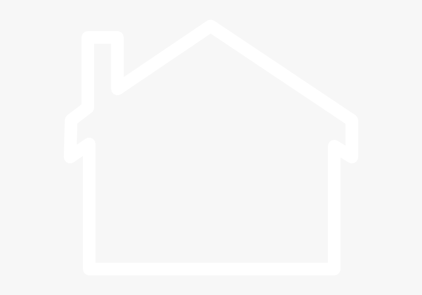 House Outline Vector White, HD Png Download , Transparent Png Image ...