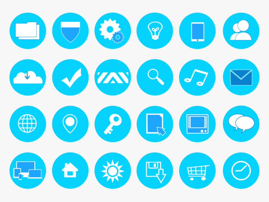 Blue,human Behavior,computer Icon - Free Blue Icons Png, Transparent ...