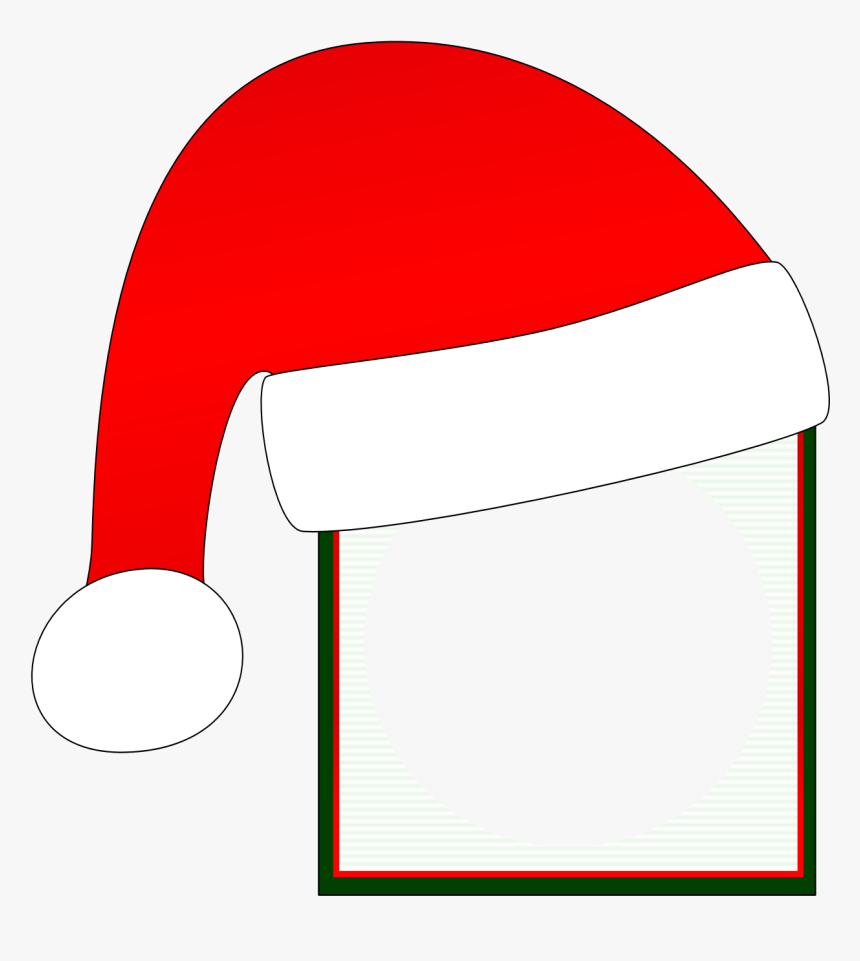 Square Santa Clipart - Santa Claus Hat Border, HD Png Download ...