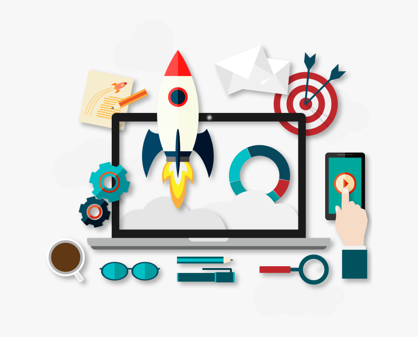 Development Agency India Singapore - Digital Marketing Vector Png ...