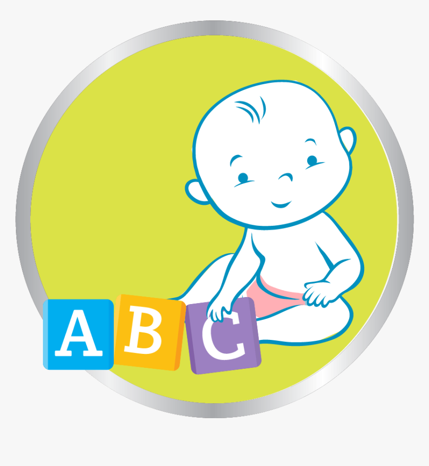 Baby Playing Abc Blocks Icon - Circle, HD Png Download , Transparent ...