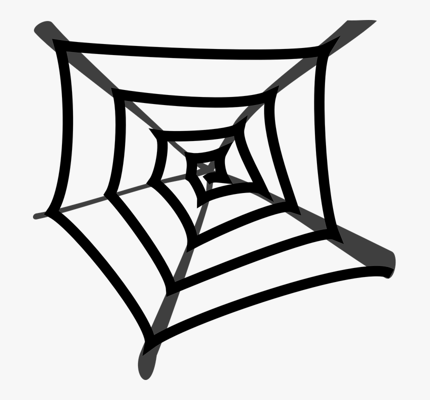 Spider Clipart Spider Net - Spider Web Cartoon Png, Transparent Png ...