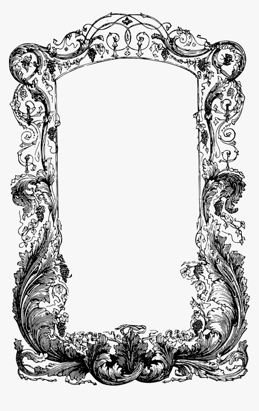 Transparent Ornate Picture Frame Png - Transparent Ornate Frame Vector ...