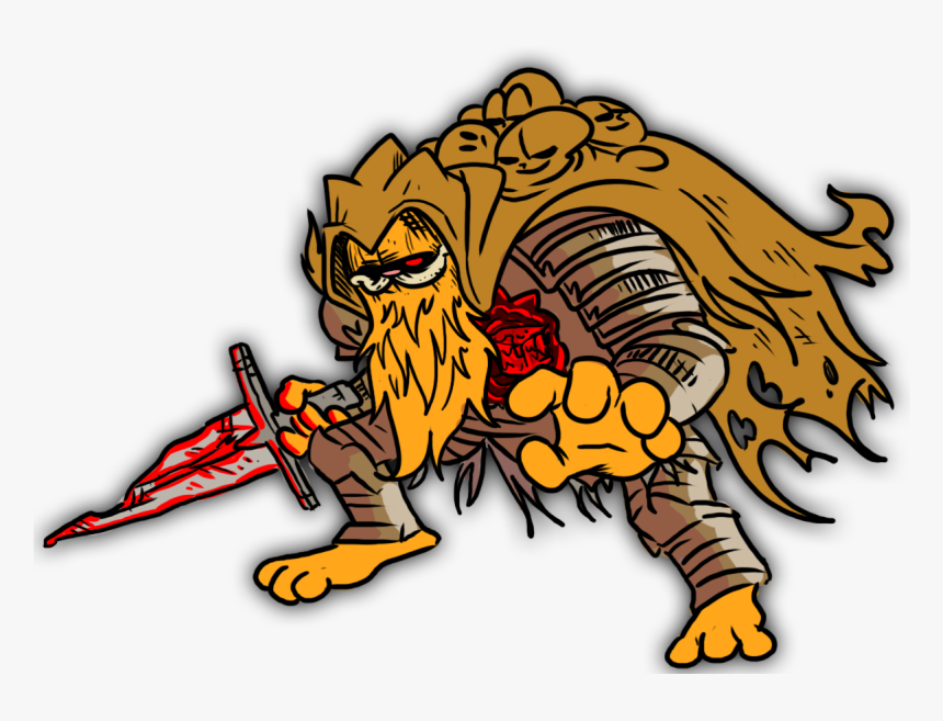 Slave Knight Gaelfield - Slave Knight Garfield, HD Png Download ...