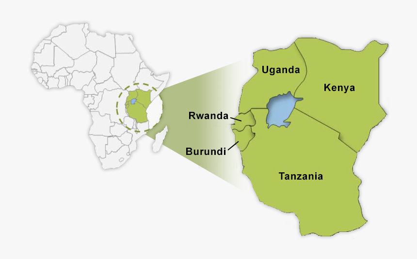East Africa Map Png , Png Download - Rwanda East Africa Map ...