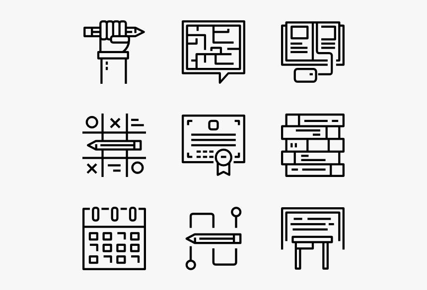 Education Icon Elements - Coding Language Icons, HD Png Download ...