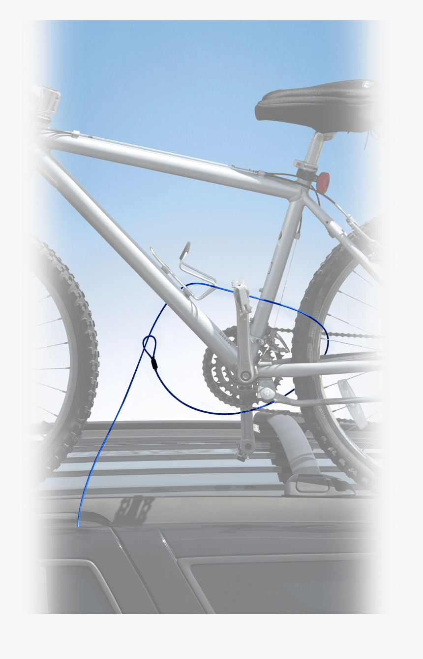 Bike Rack Locking Cable - Bicycle Frame, HD Png Download , Transparent ...