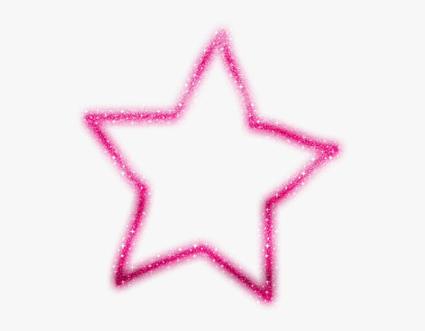 Computer Icons Photoscape Clip - Pink Star Outline Png, Transparent Png ...