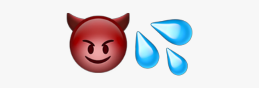 #devil #evil #red #emoji #iphone #ios - Red Devil Emoji Iphone, HD Png ...